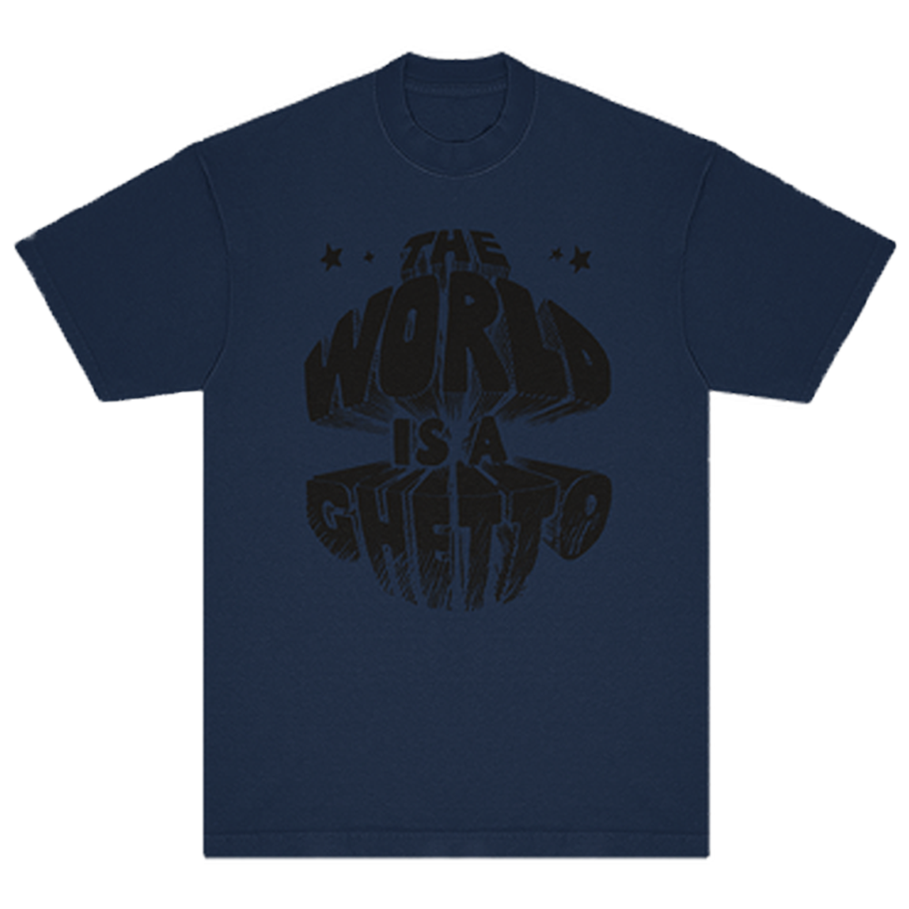 The World Is A Ghetto Comic Text T-Shirt – WAR